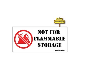 Flammable Decal - Etsy