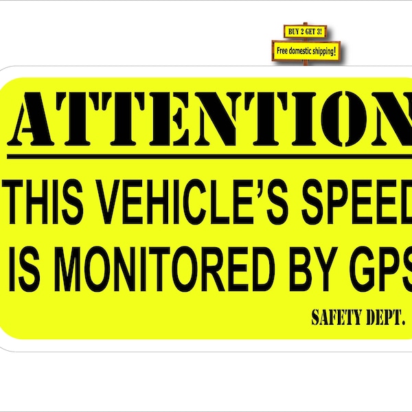 Speed Monitored by Gps Sticker - Etsy