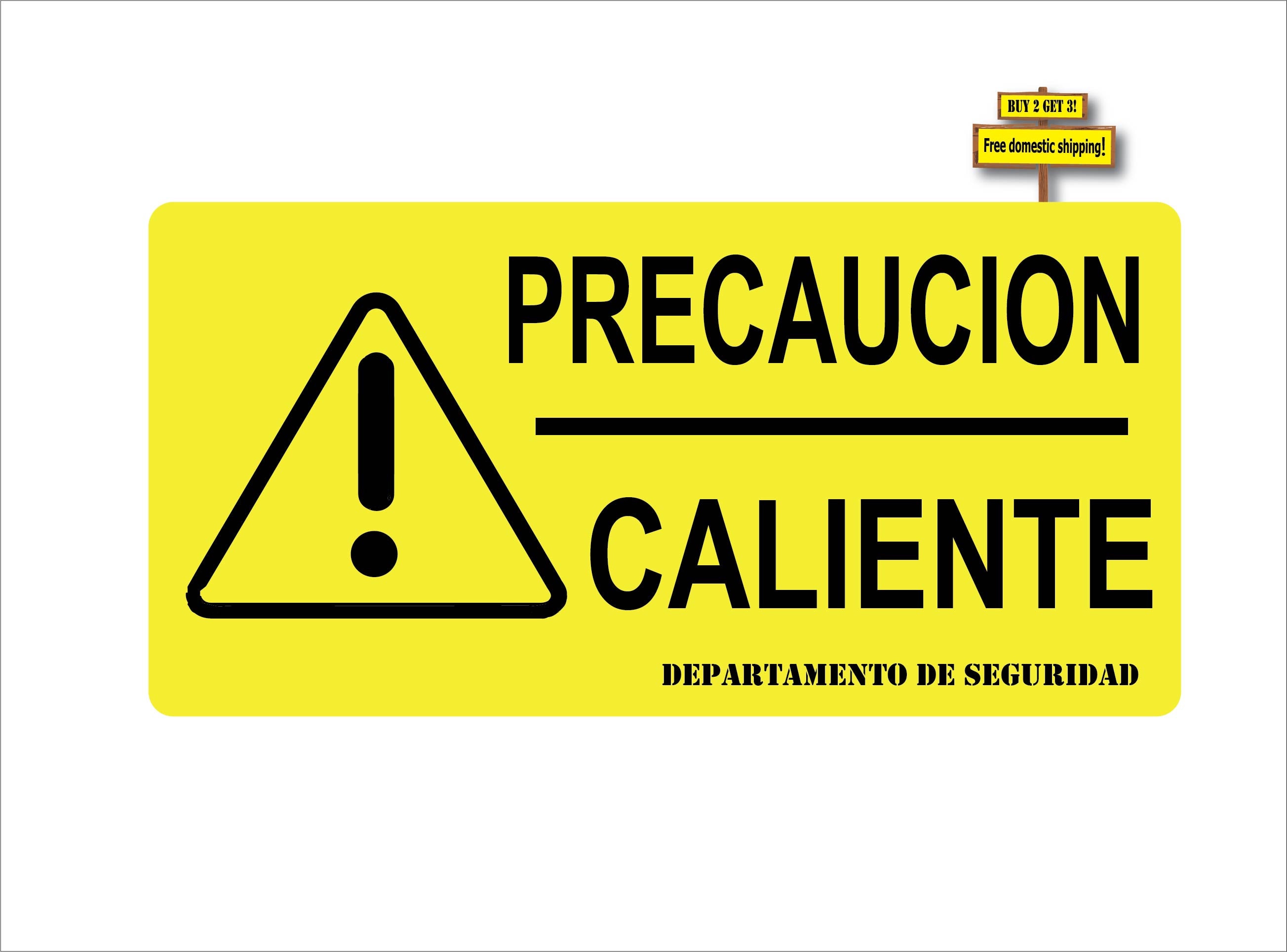 Precaucion caliente departmento de seguridad Precaución Hot | Etsy