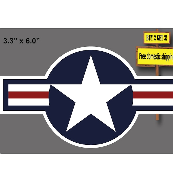 Usaf Roundel Decal - Etsy