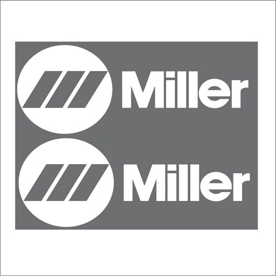 Miller Welding White Die Cut Sticker Decals 1pair 5 X | Etsy