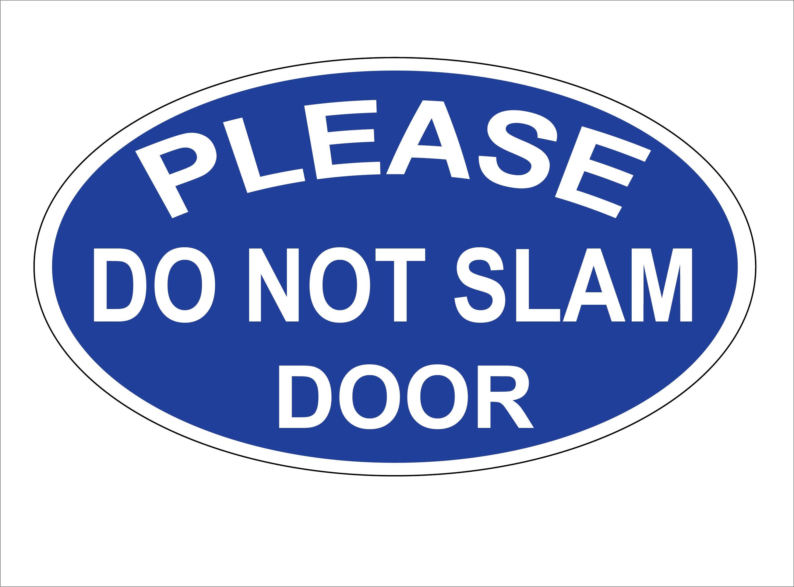Please Do Not Slam Door 3.8" X 6.2" Sticker Decal Buy 2 Get 3 D778 - Etsy