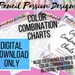 Color Combination Charts - 3-blend Through 10-blend Color Combination ...