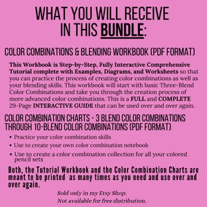 BUNDLED ITEM - Color Combination & Blending Workbook and Color ...