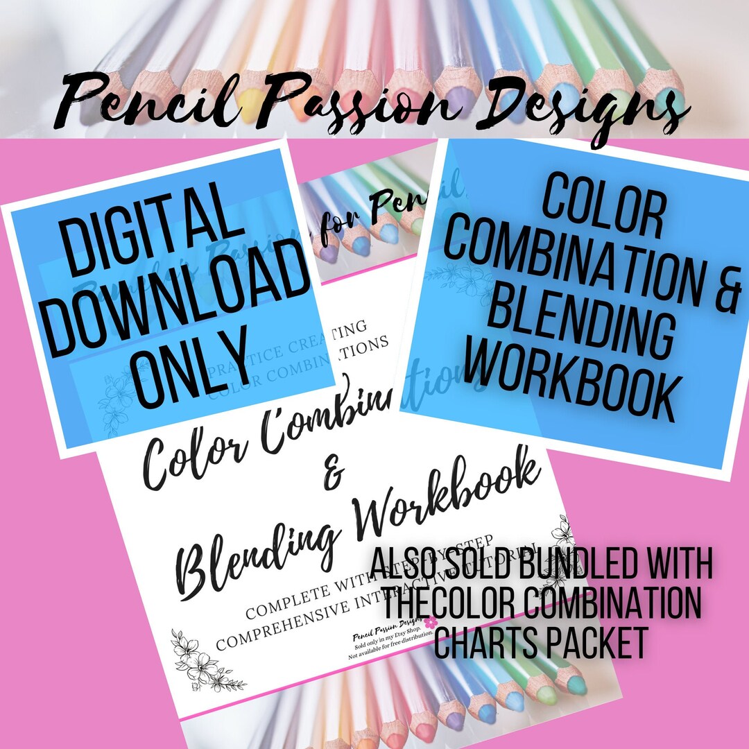 Color Combination & Blending Workbook - FULLY INTERACTIVE! - Etsy