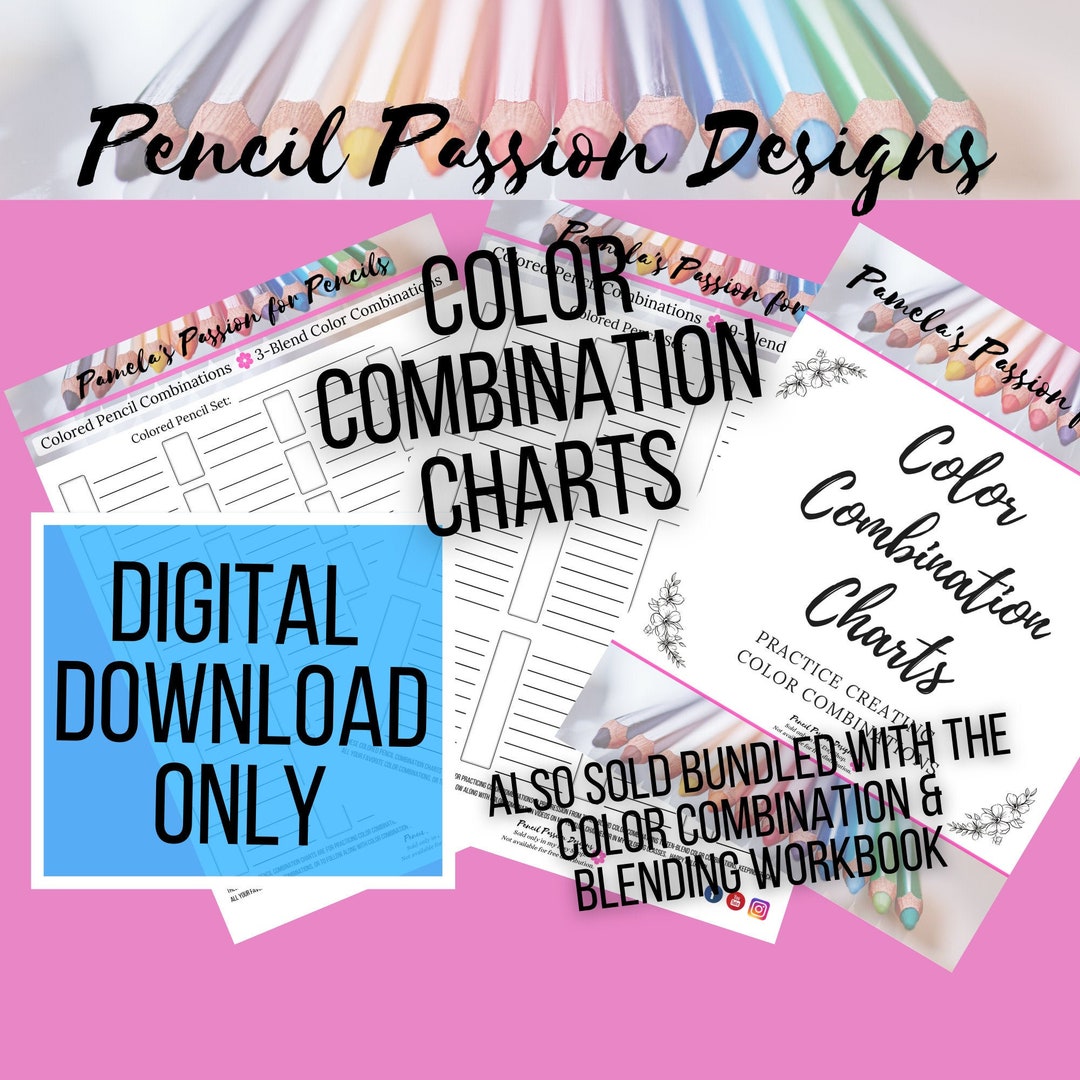 Color Combination Charts - 3-blend Through 10-blend Color Combination ...