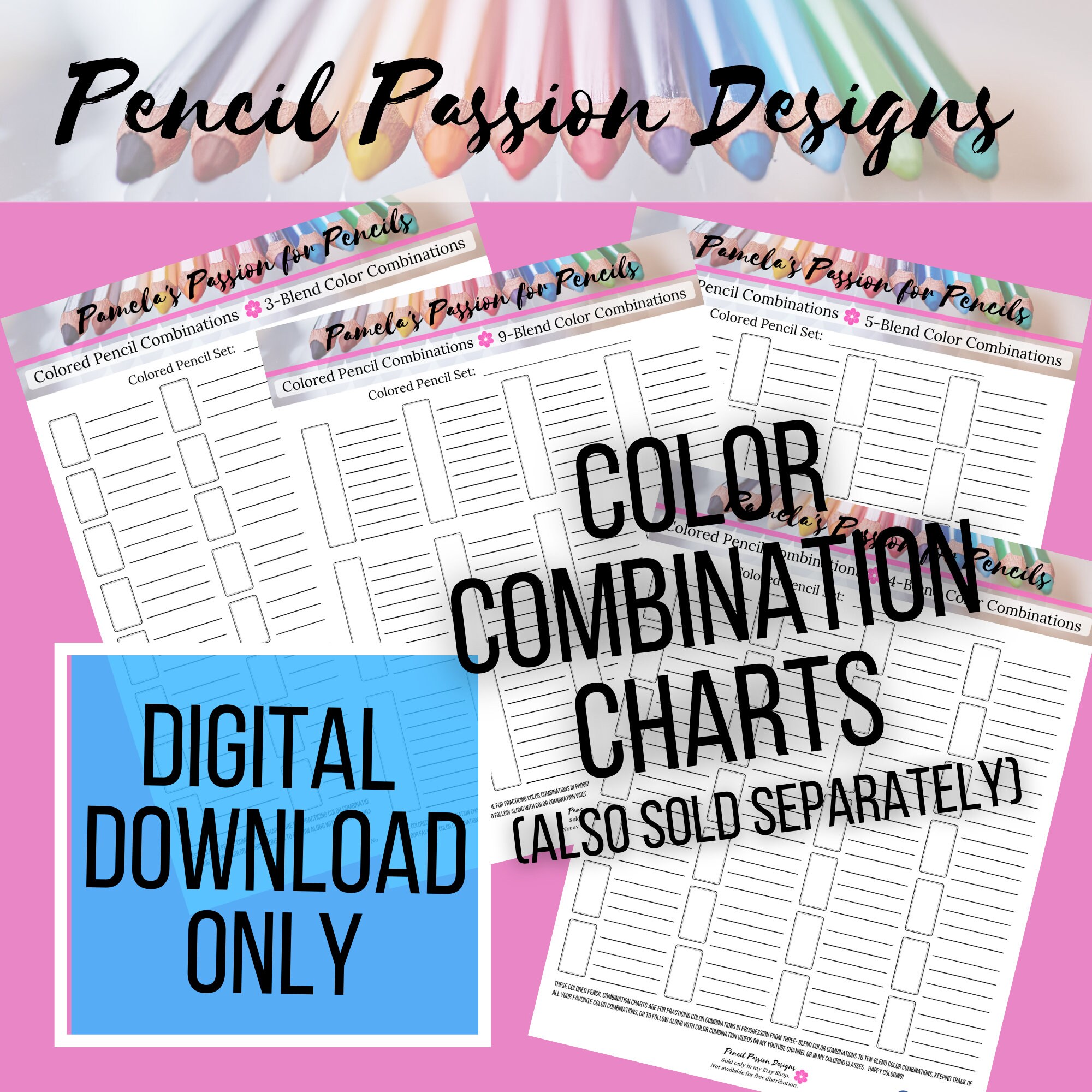 BUNDLED ITEM Color Combination & Blending Workbook and Color - Etsy