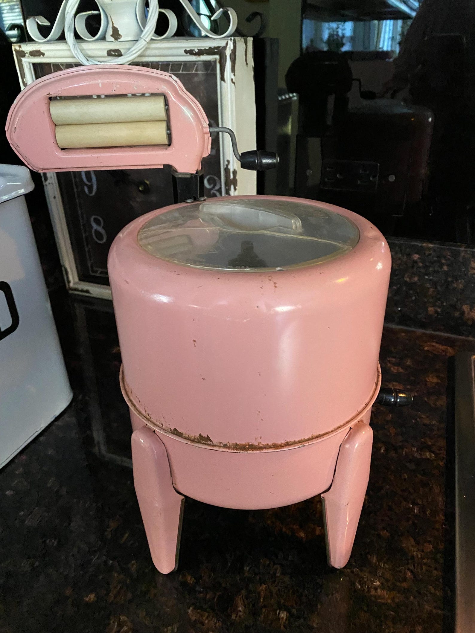 Antique Pink Tin Toy 1930s Wolverine Washing Machine With Ringer - Etsy