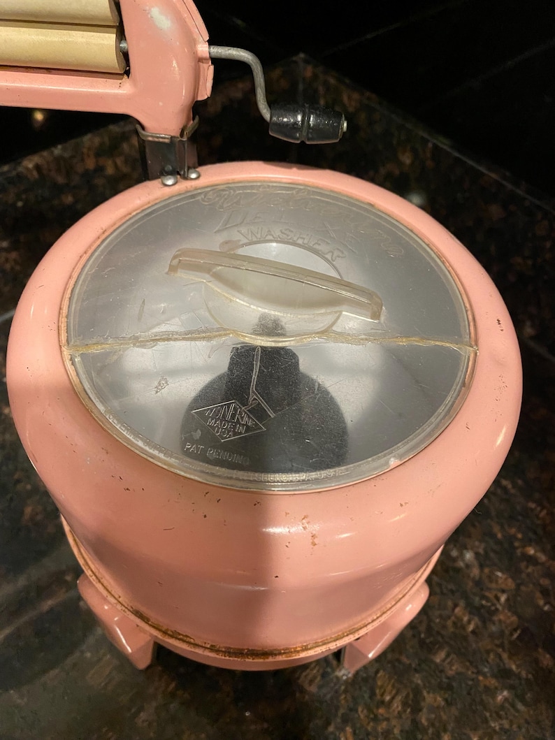 Antique Pink Tin Toy 1930s Wolverine Washing Machine With Ringer - Etsy