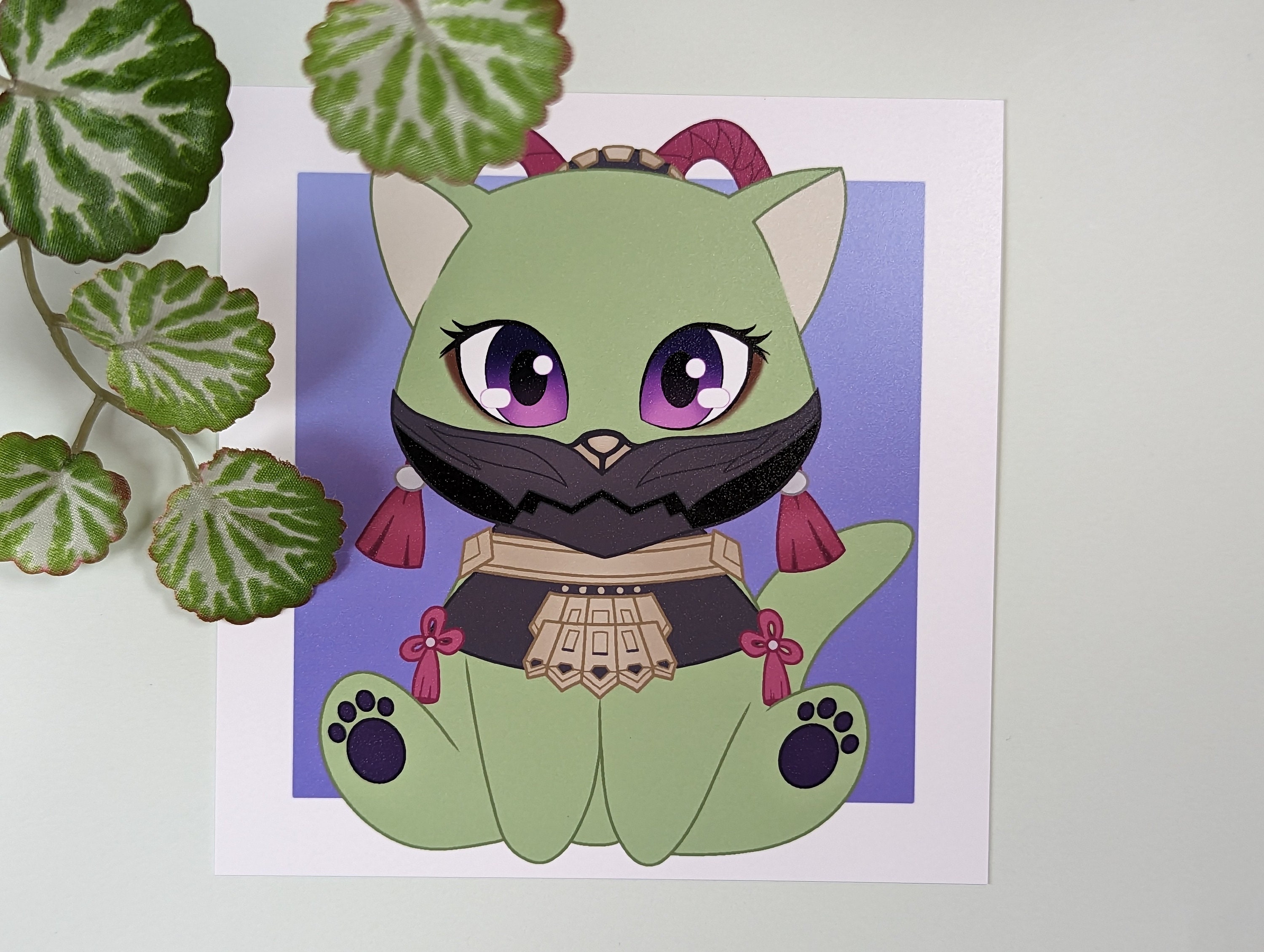 KUKI SHINOBU Art Print Genshin Impact Mini Print Kawaii - Etsy Canada
