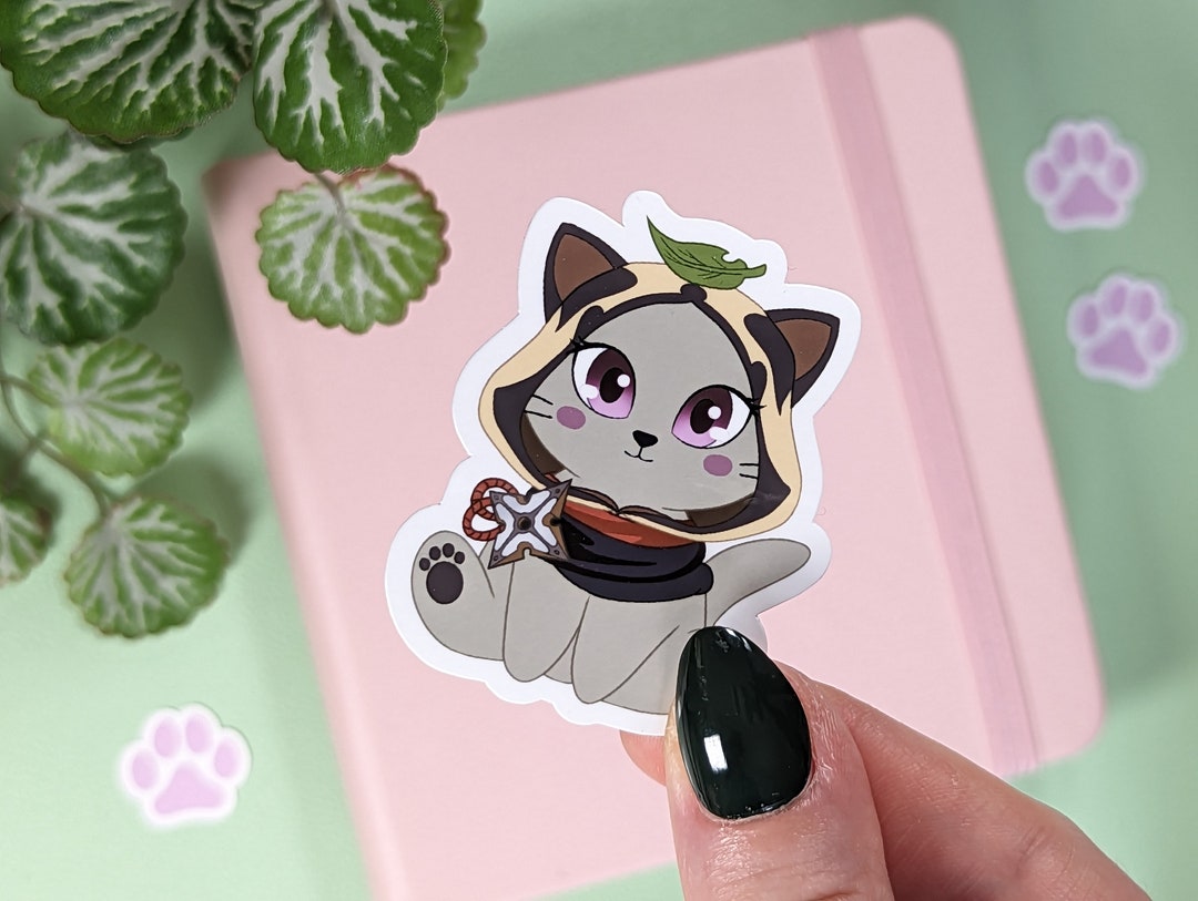 SAYU Sticker, Genshin Impact Sticker, Kawaii Cat Sticker Gift for Anime ...