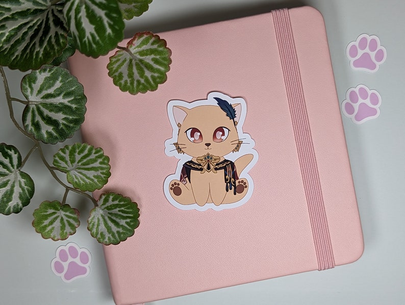 KAVEH Sticker Genshin Impact Sticker Kawaii Cat Sticker - Etsy Australia