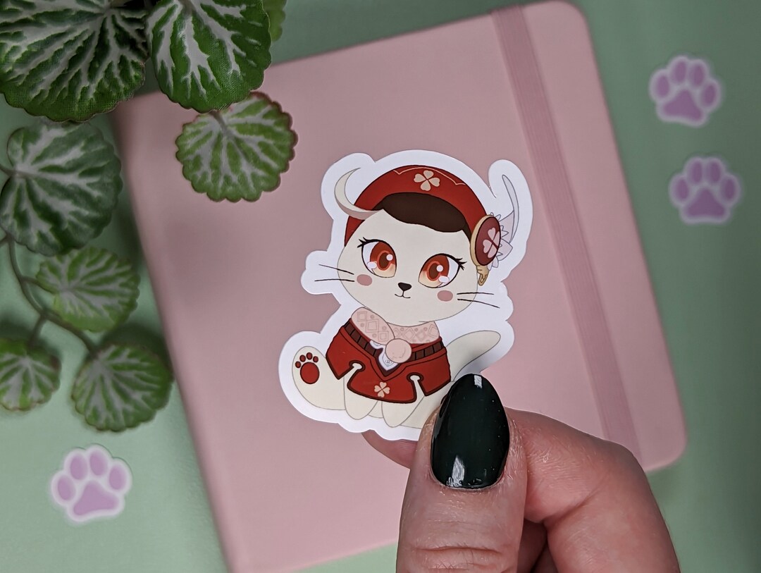 KLEE Sticker, Genshin Impact Sticker, Kawaii Cat Sticker Gift for Anime ...