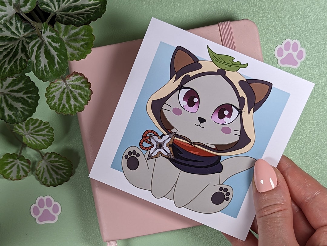 SAYU Art Print, Genshin Impact Poster, Cute Wall Decor Card, Mini Print ...