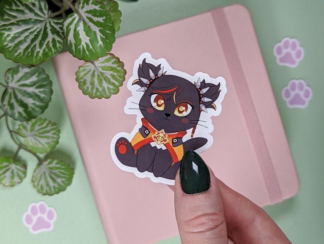 XINYAN Sticker, Genshin Impact Sticker, Kawaii Cat Sticker Gift for ...
