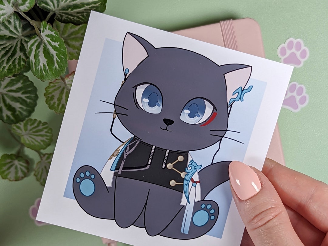 Dan Heng Cat Art Print: Honkai Star Rail HSR Fan Merch - Etsy
