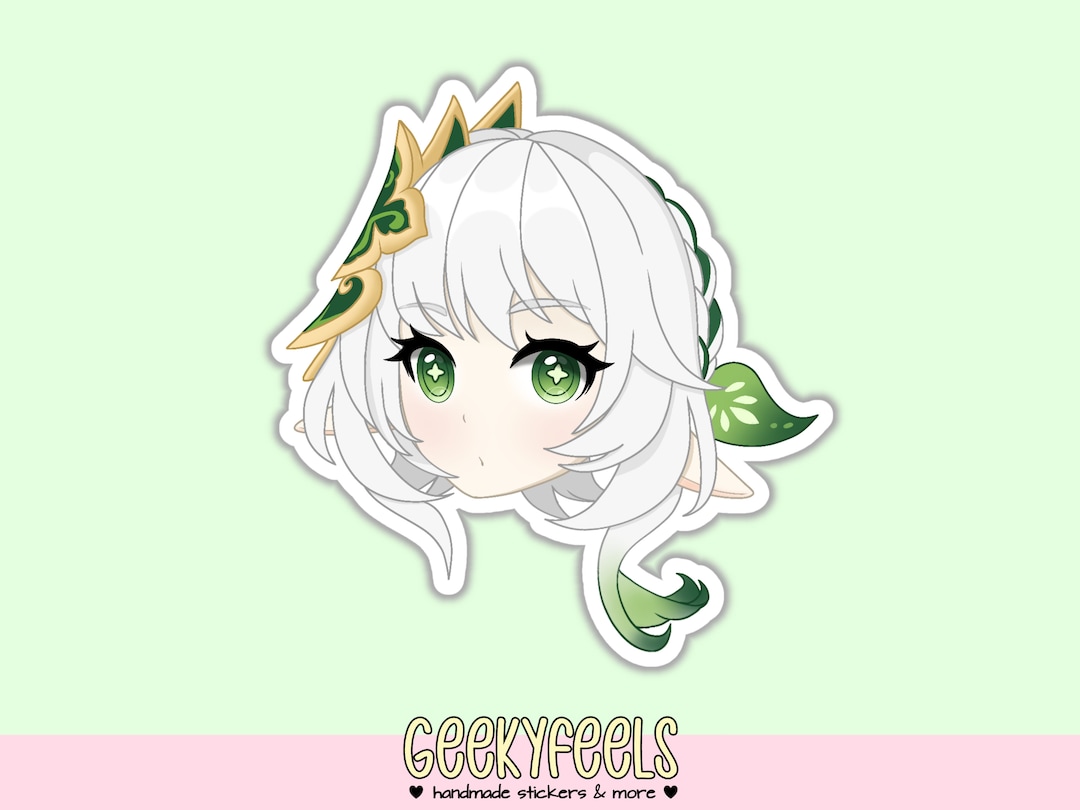 NAHIDA Sticker Genshin Impact Sticker Kawaii Sticker - Etsy