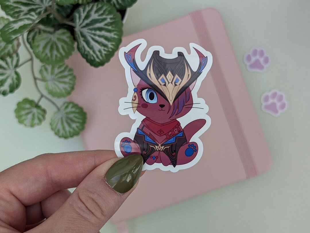 CHASCA Sticker, Genshin Impact Sticker, Natlan, Kawaii Cat Sticker Gift ...