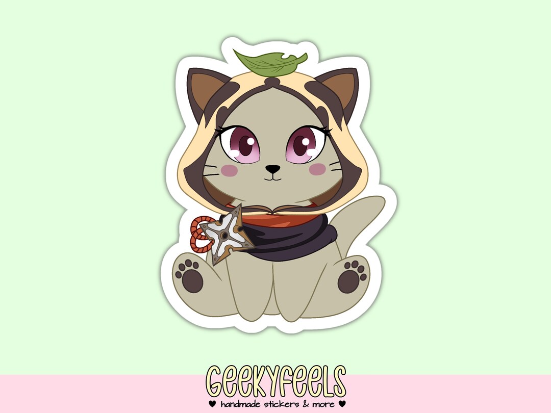 SAYU Sticker Genshin Impact Sticker Kawaii Cat Sticker - Etsy