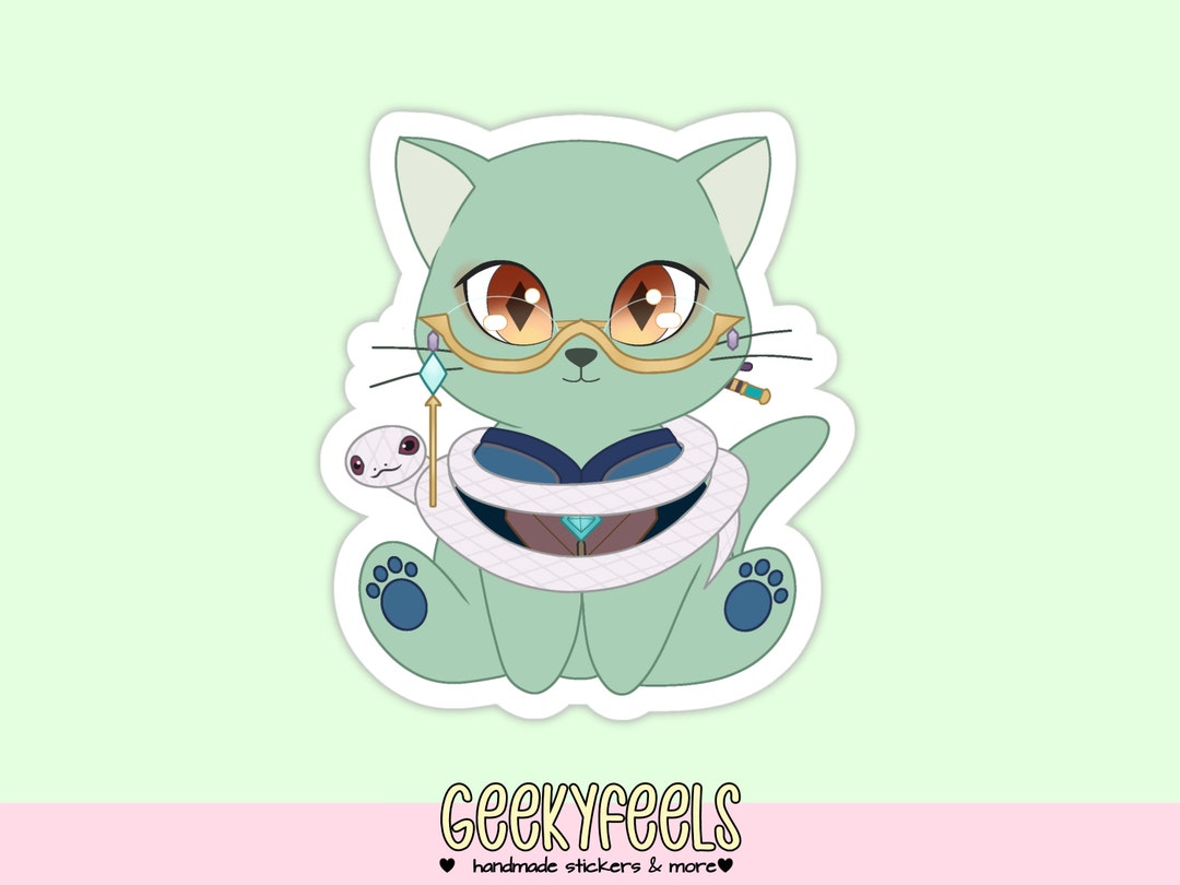 BAIZHU Sticker Genshin Impact Sticker Kawaii Cat Sticker - Etsy