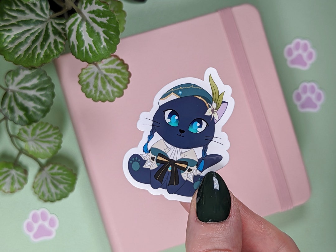 VENTI Sticker, Genshin Impact Sticker, Kawaii Cat Sticker Gift for ...