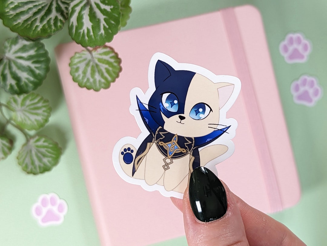 DAINSLEIF Sticker, Genshin Impact Sticker, Kawaii Cat Sticker Gift for ...