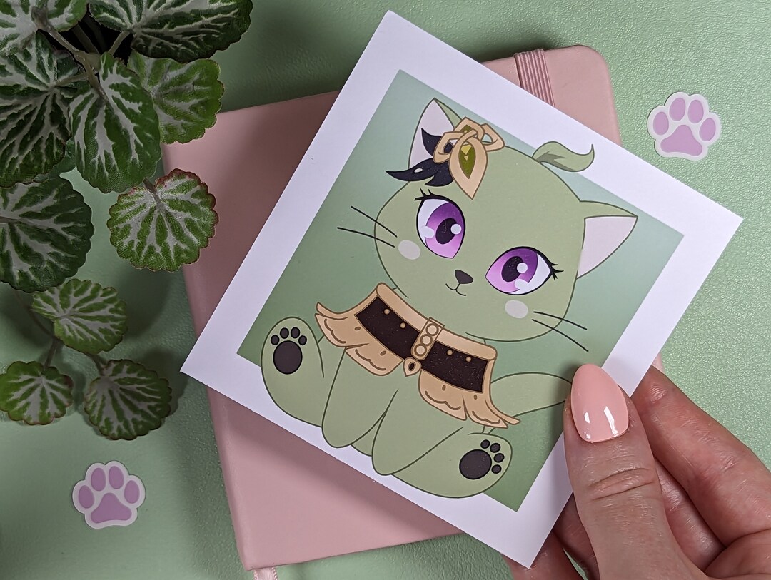 COLLEI Art Print, Genshin Impact Poster, Cute Wall Decor Card, Mini ...