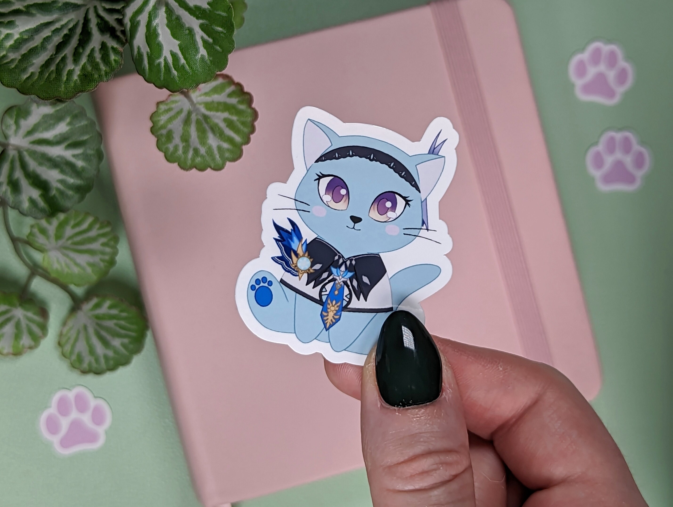 EULA Sticker Genshin Impact Sticker Kawaii Cat Sticker Gift - Etsy
