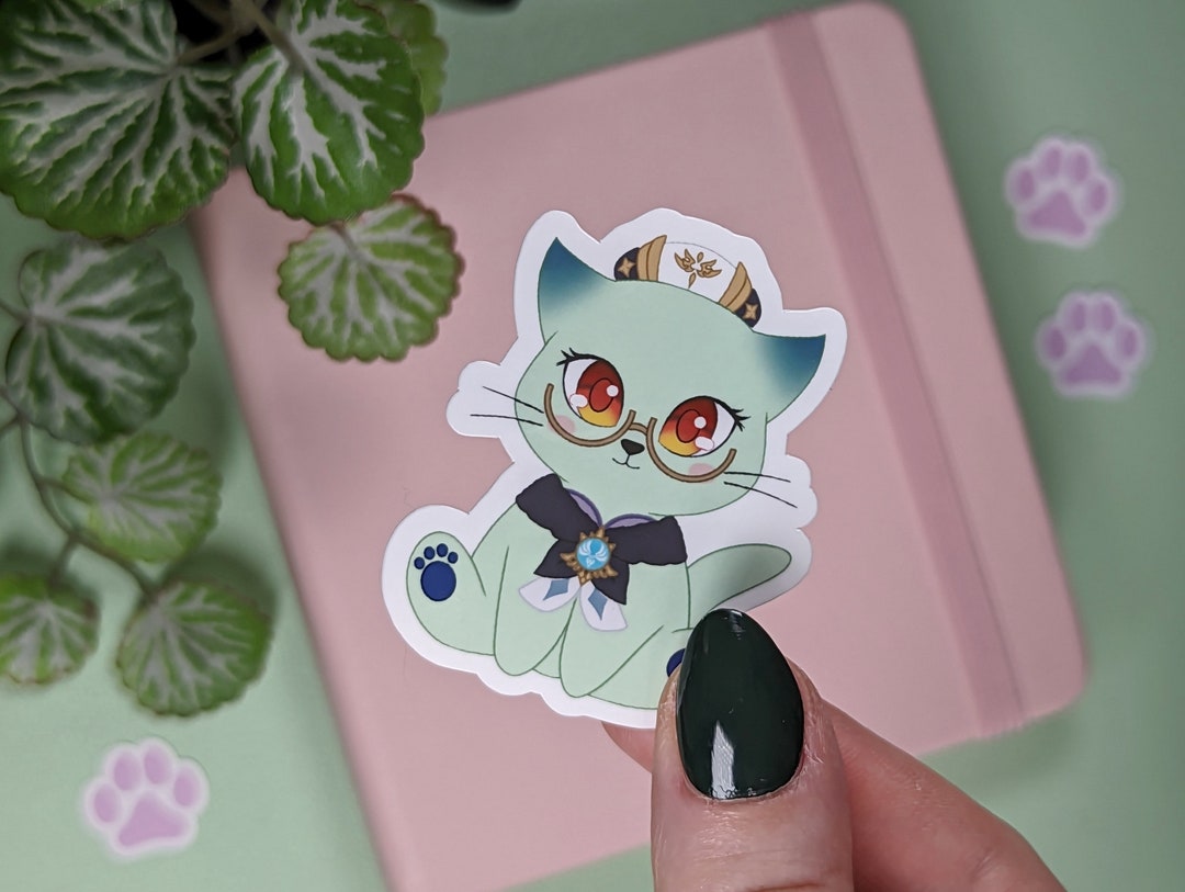 SUCROSE Sticker, Genshin Impact Sticker, Kawaii Cat Sticker Gift for ...