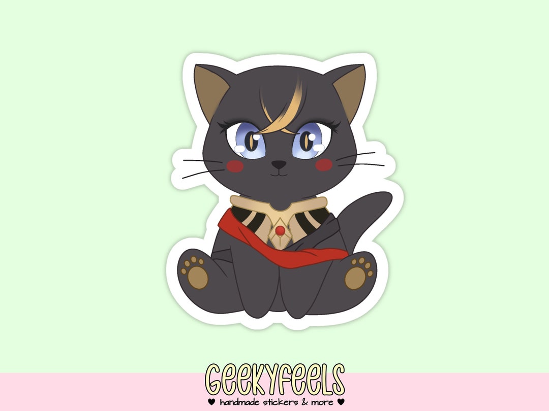 DEHYA Sticker Genshin Impact Sticker Kawaii Cat Sticker - Etsy UK