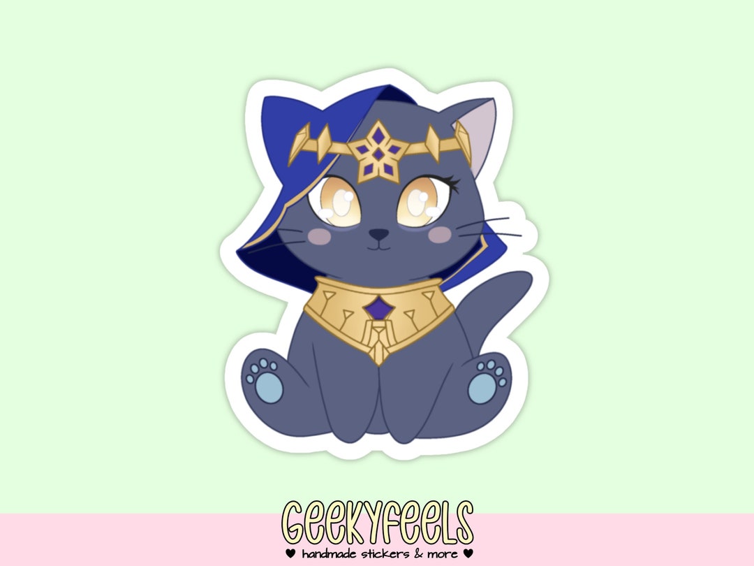 LAYLA Sticker Genshin Impact Sticker Kawaii Cat Sticker - Etsy