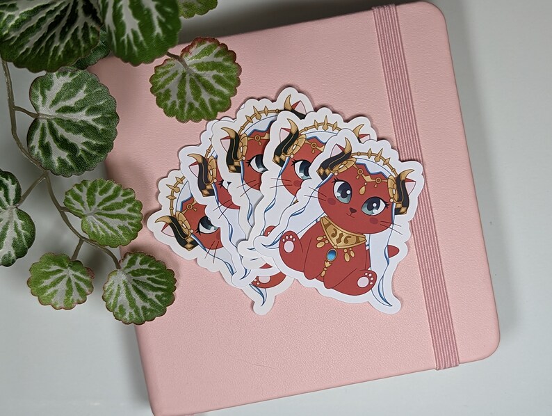 NILOU Sticker Genshin Impact Sticker Kawaii Cat Sticker - Etsy