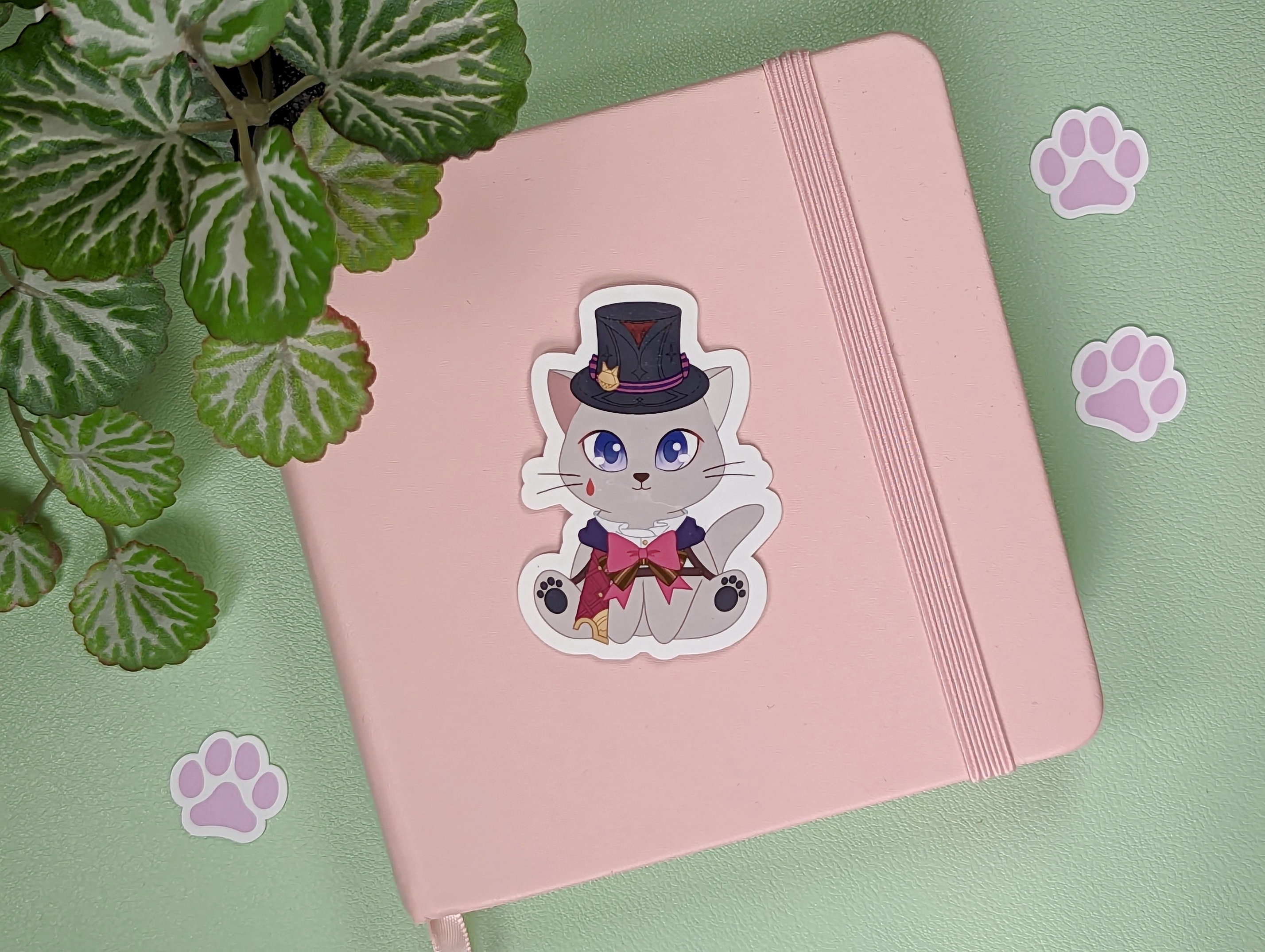 LYNEY Sticker Genshin Impact Sticker Kawaii Cat Sticker Gift - Etsy