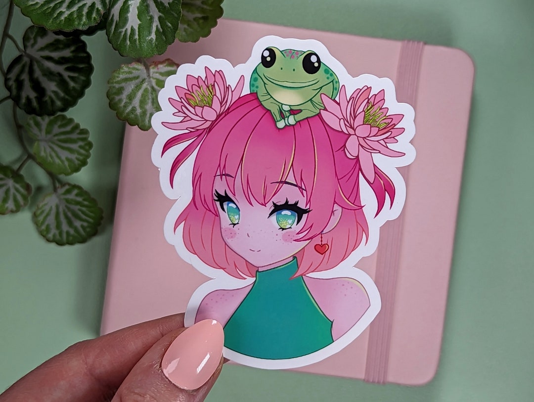 FROG GIRL Sticker, Chibimica.art DTIYS #dtiysmica115k, Draw This in ...