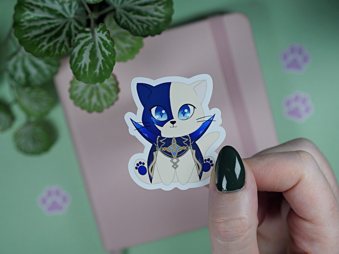 DAINSLEIF Sticker Genshin Impact Sticker Kawaii Cat Sticker - Etsy