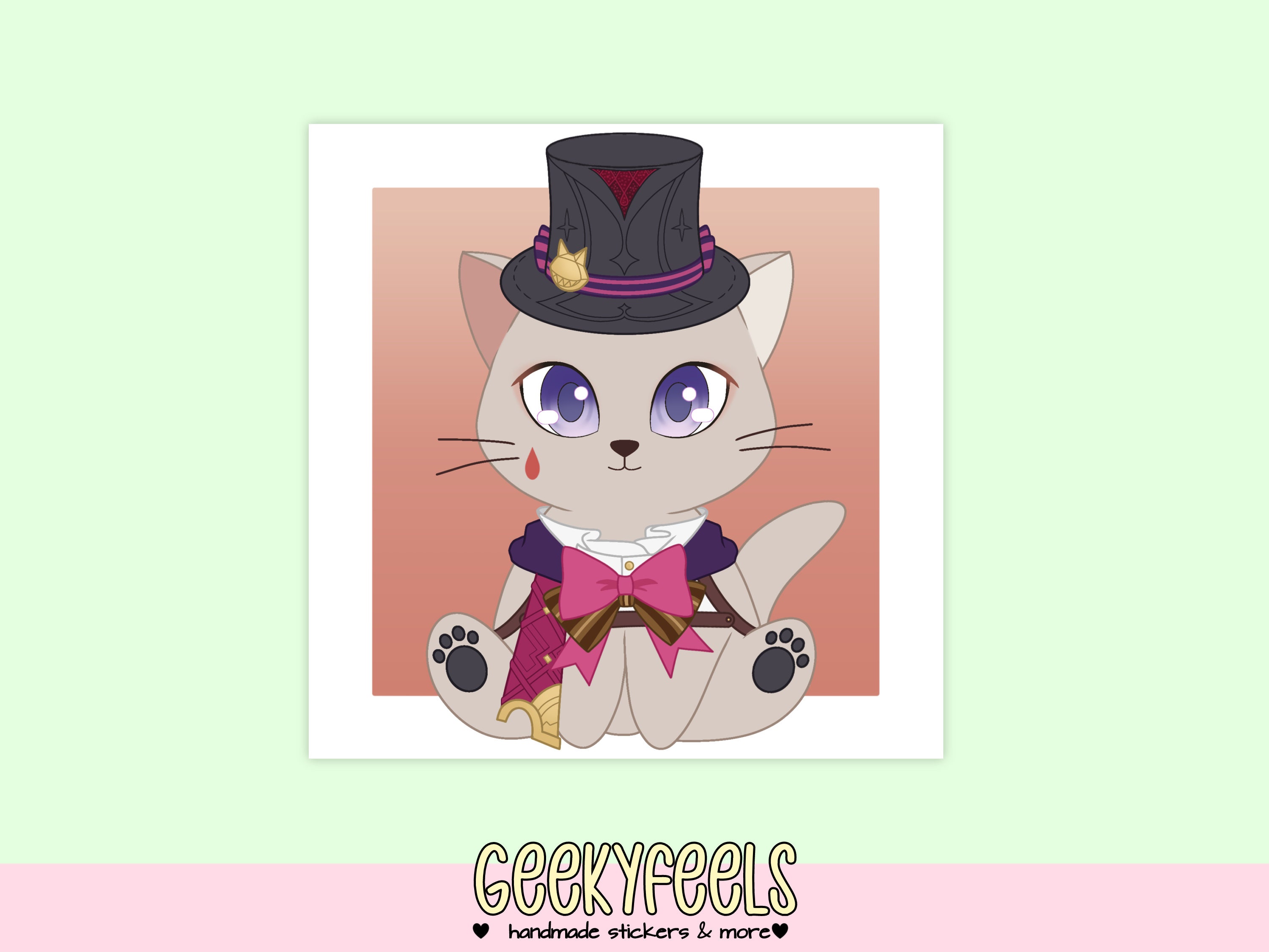 LYNEY Art Print Genshin Impact Poster Cute Wall Decor Card - Etsy