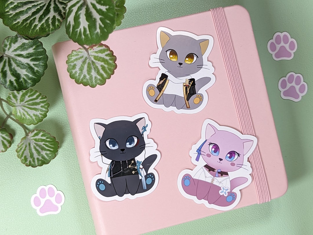 STAR RAIL CATS Stickers, Honkai Star Rail Sticker Set, Mc Trailblazer ...