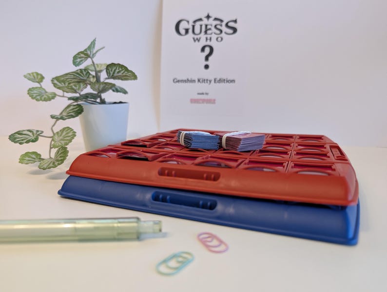 Guess Who - Genshin Impact Cats Edition, Board Game - Etsy