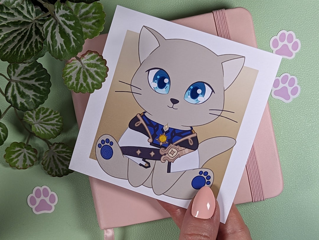 ALBEDO Art Print Genshin Impact Poster Cute Wall Decor Card - Etsy