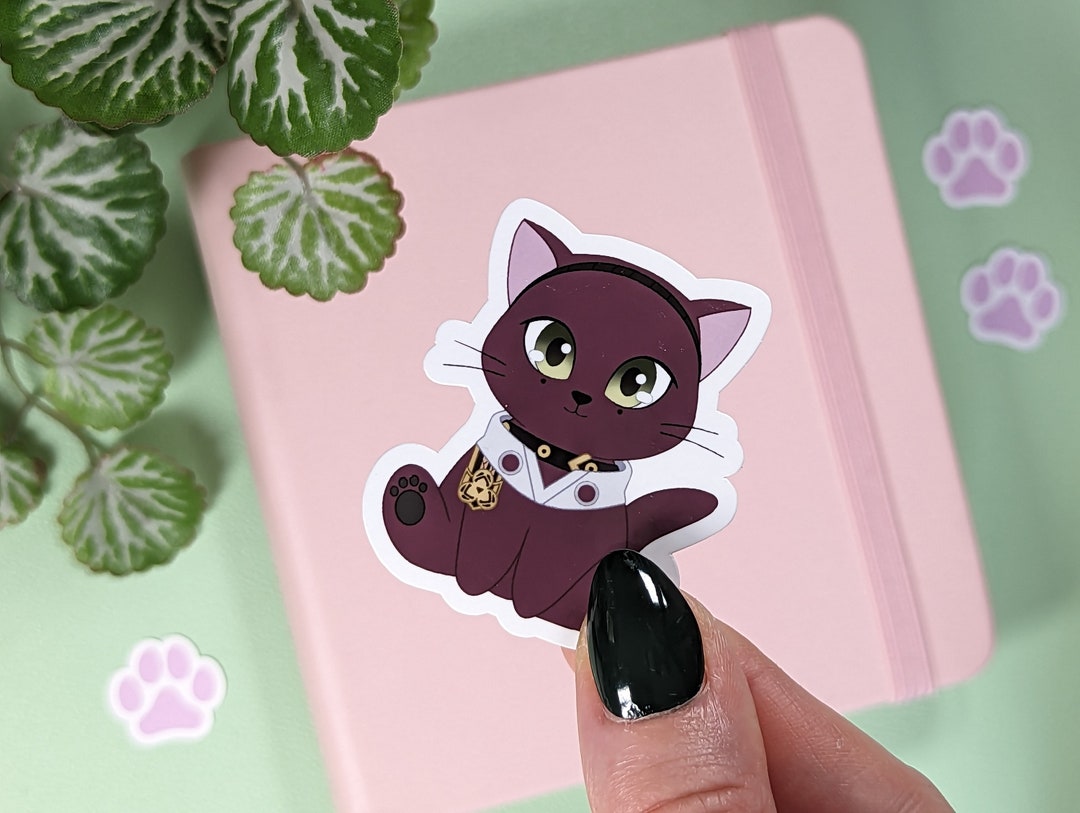 SHIKANOIN HEIZOU Sticker, Genshin Impact Sticker, Kawaii Cat Sticker ...