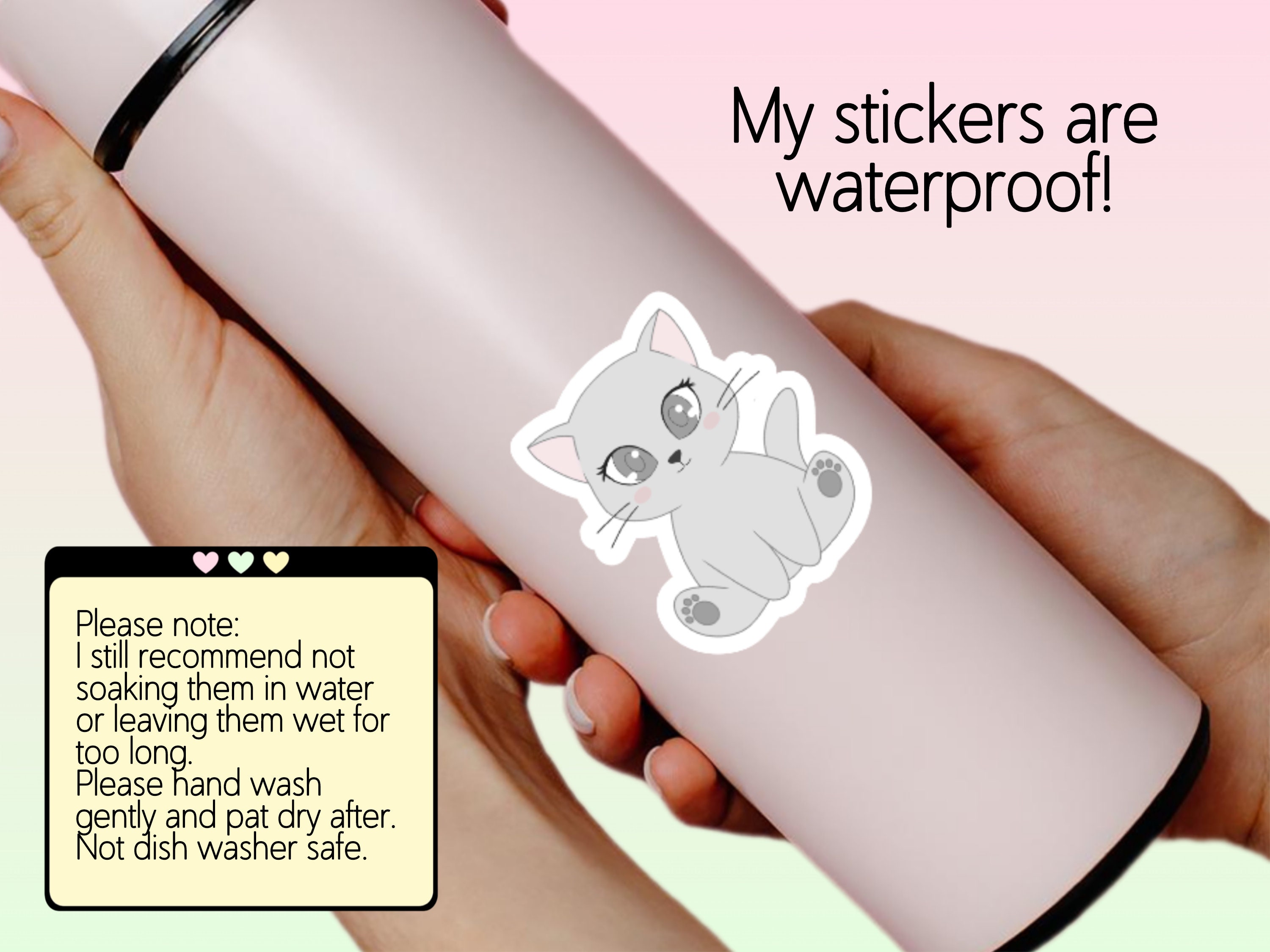LYNEY Sticker Genshin Impact Sticker Kawaii Cat Sticker Gift - Etsy