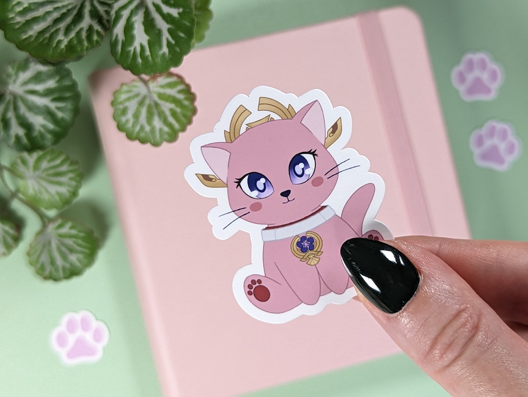 YAE MIKO Sticker, Genshin Impact Sticker, Kawaii Cat Sticker Gift for ...