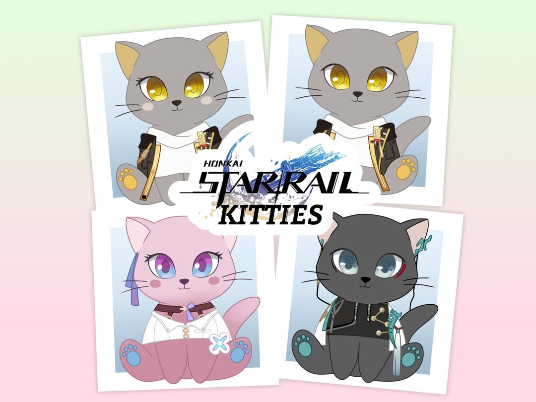 STAR RAIL CATS Art Prints, Honkai Star Rail Poster, Mc Trailblazer ...