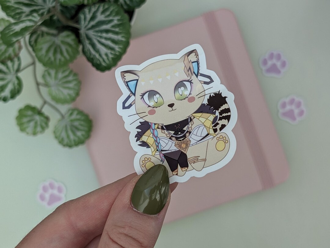 XILONEN Sticker, Genshin Impact Sticker, Natlan, Kawaii Cat Sticker ...