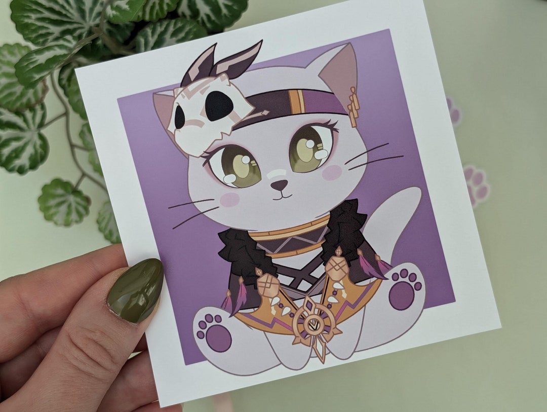 IANSAN Art Print, Genshin Impact Poster, Cute Wall Decor Card, Mini ...