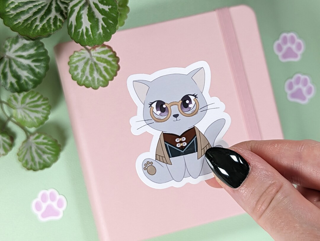 MADAME PING Sticker, Genshin Impact Sticker, Kawaii Cat Sticker Gift ...