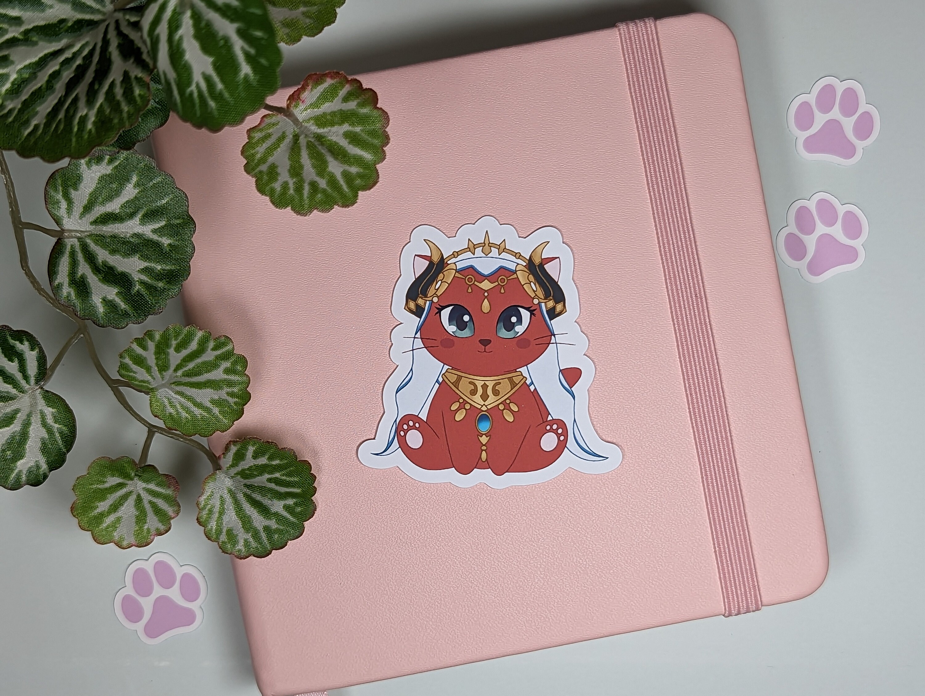 NILOU Sticker Genshin Impact Sticker Kawaii Cat Sticker - Etsy Nederland
