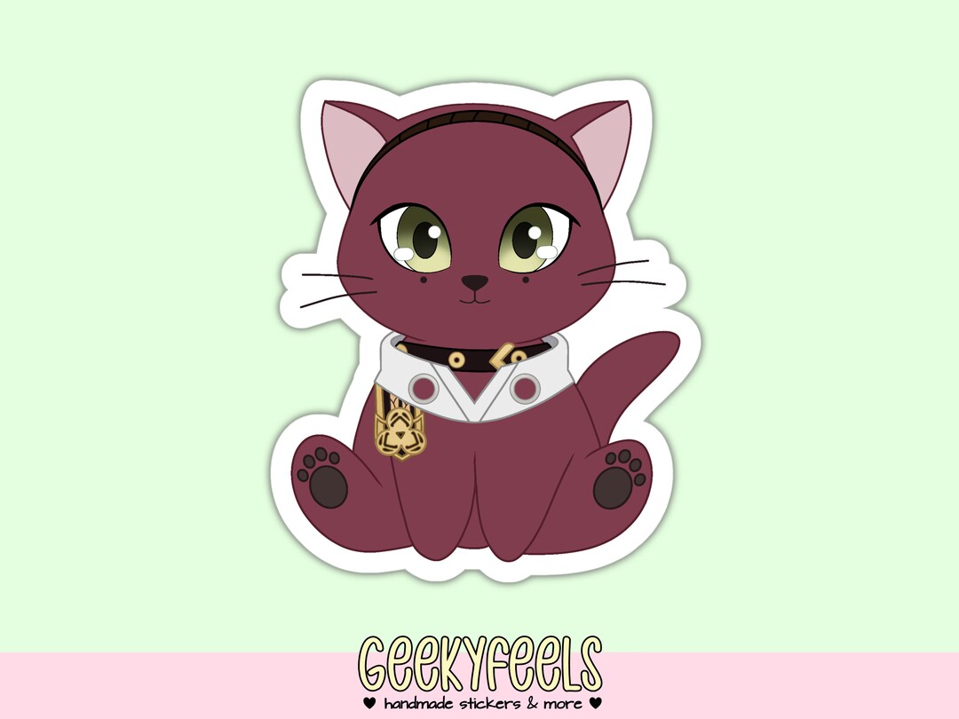 SHIKANOIN HEIZOU Sticker Genshin Impact Sticker Kawaii Cat - Etsy