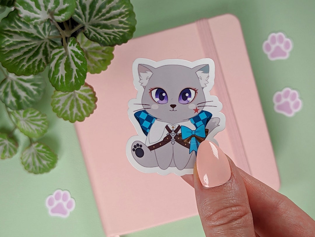 LYNETTE Sticker, Genshin Impact Sticker, Kawaii Cat Sticker Gift for ...