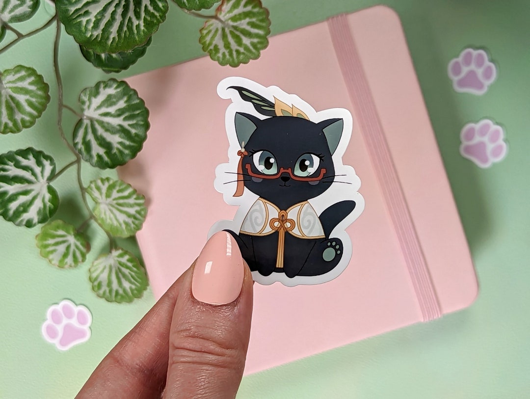 XIANYUN / CLOUD RETAINER Sticker, Genshin Impact Sticker, Kawaii Cat ...